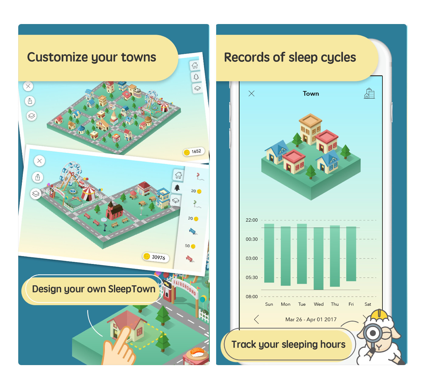Wewillapp | SleepTown-แอพช่วยพัฒนาการนอนที่สนุกที่สุดในตอนนี้
